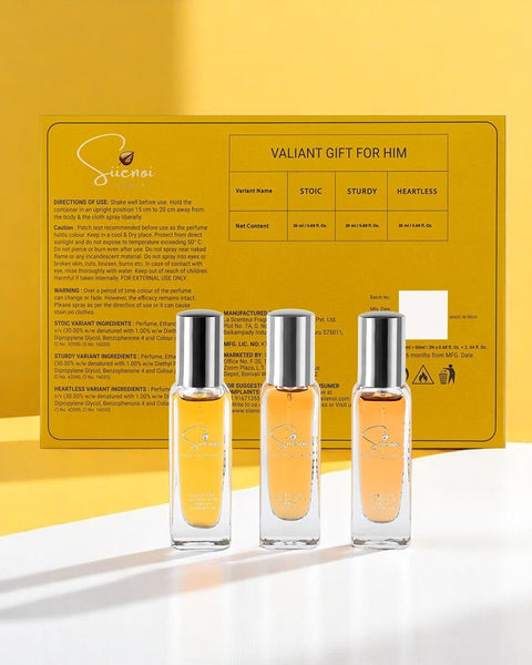 Valiant Perfume Gift Set for Him | 3 x 20ml – Siienoi